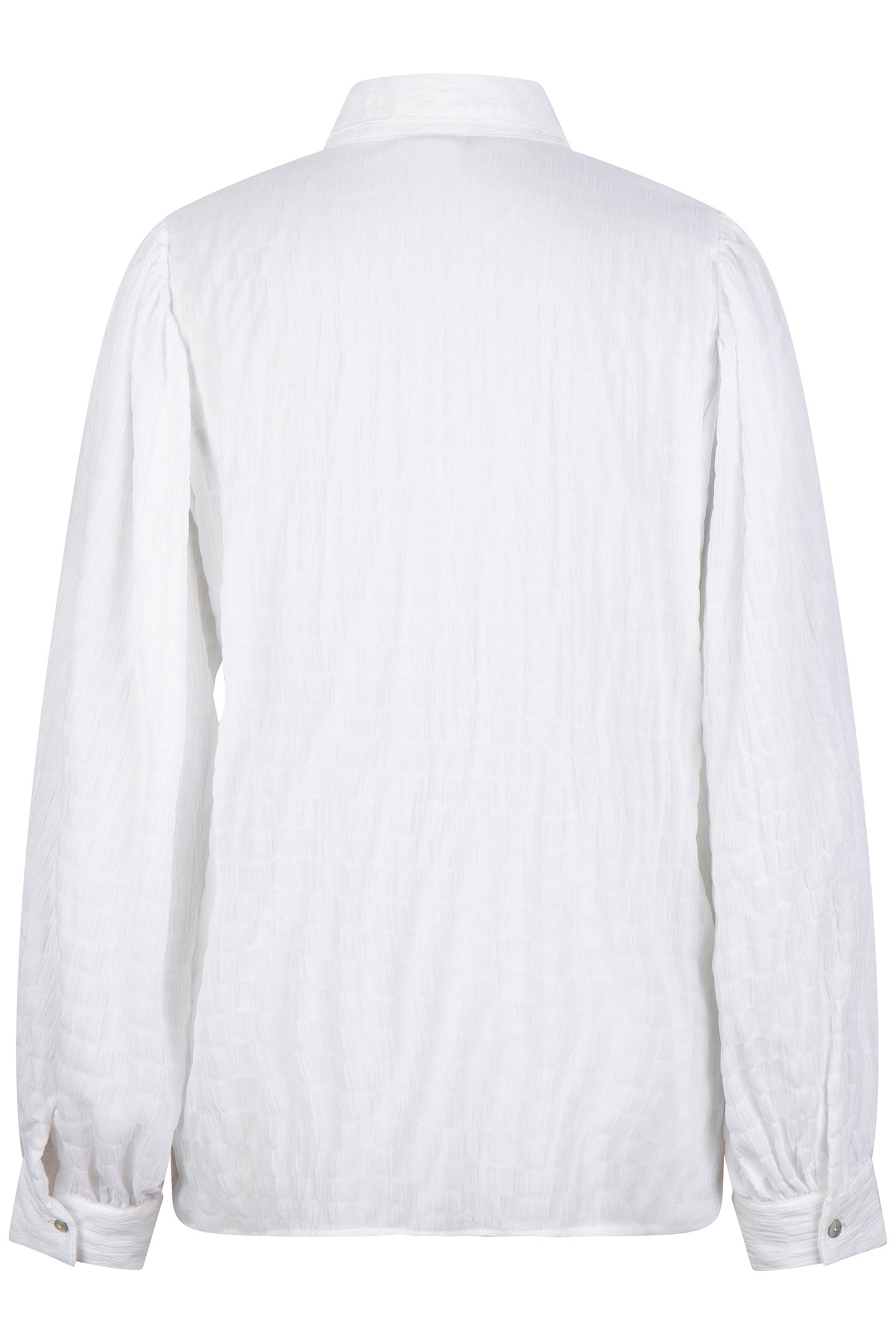 BLOUSE STRUCTURE FABRIC OFF WHITE | Outlet en ligne | Otrium